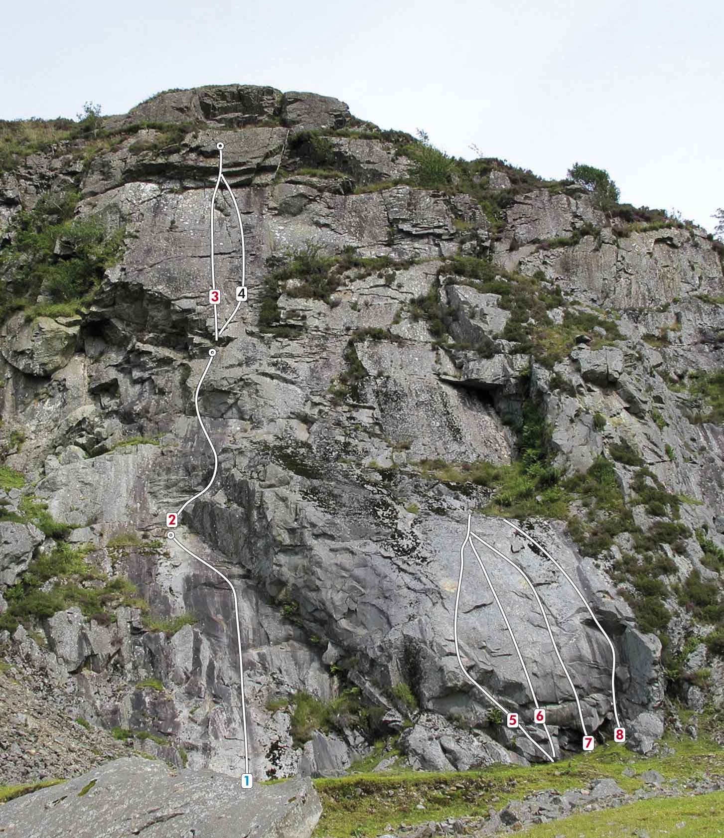 Chwarel Manod, Ffestiniog: Guide to Sports Routes – Mid-Wales Climbing
